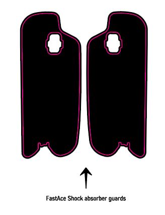 Fast Ace fork Decals – MX Plates